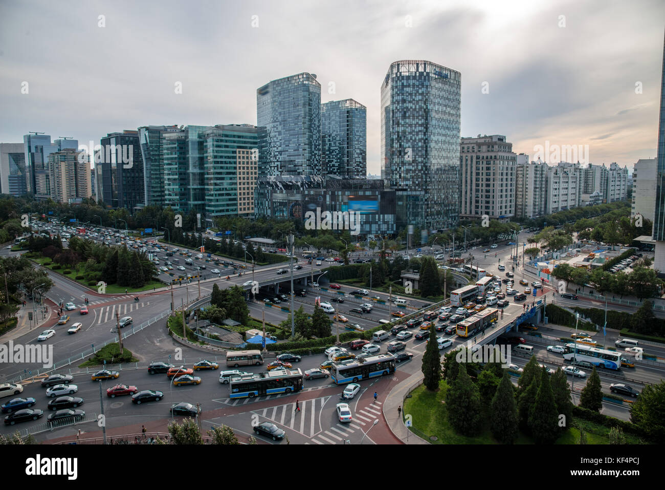 Dongzhimen architecture in Beijing Stock Photo - Alamy