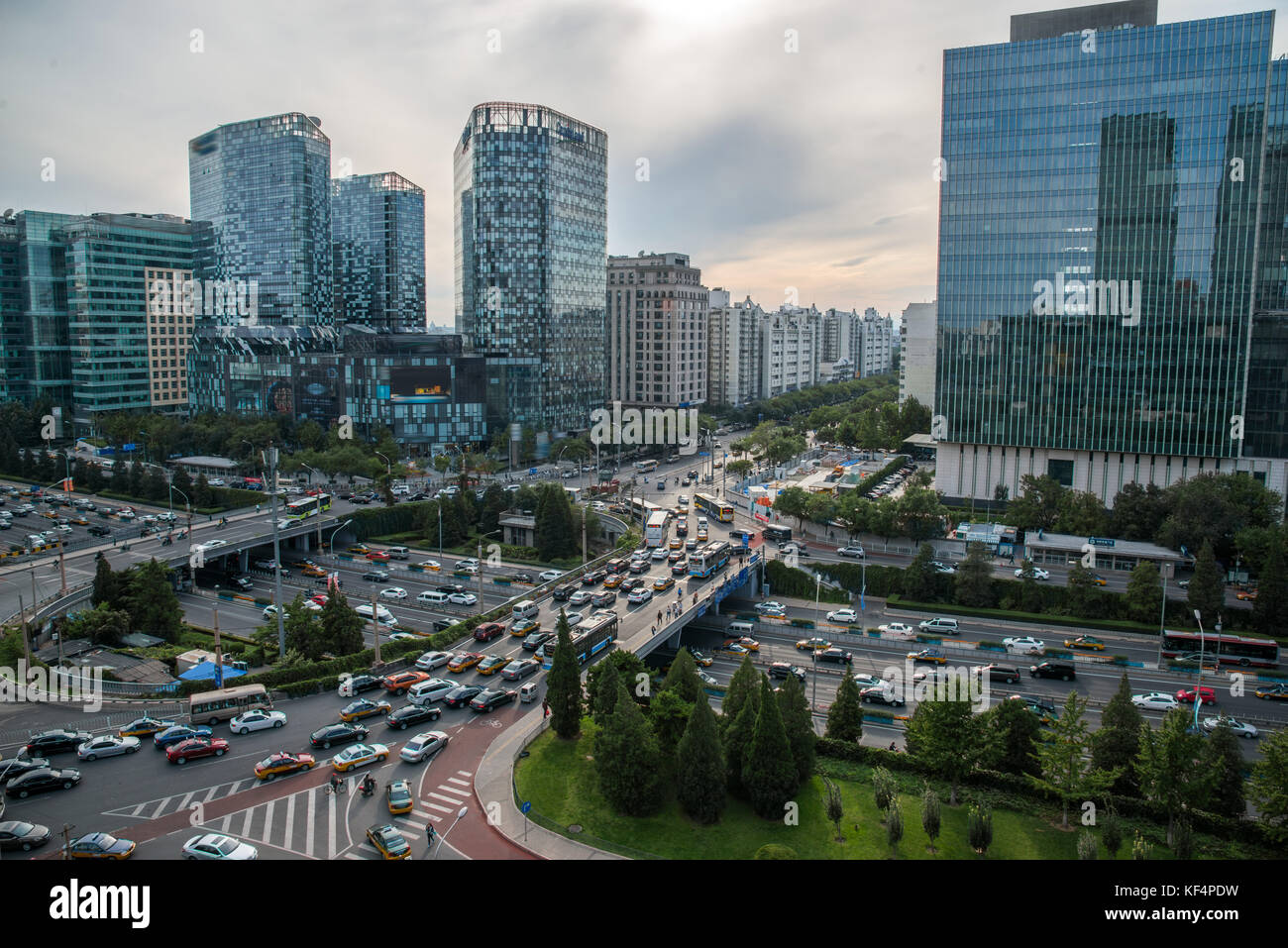 Dongzhimen architecture in Beijing Stock Photo - Alamy