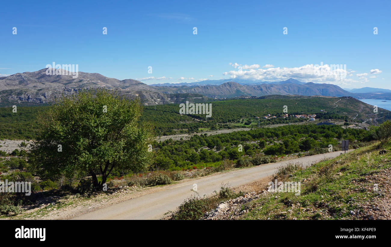amazing wide landscape on a mountain in dubrovnik Stock Photo - Alamy