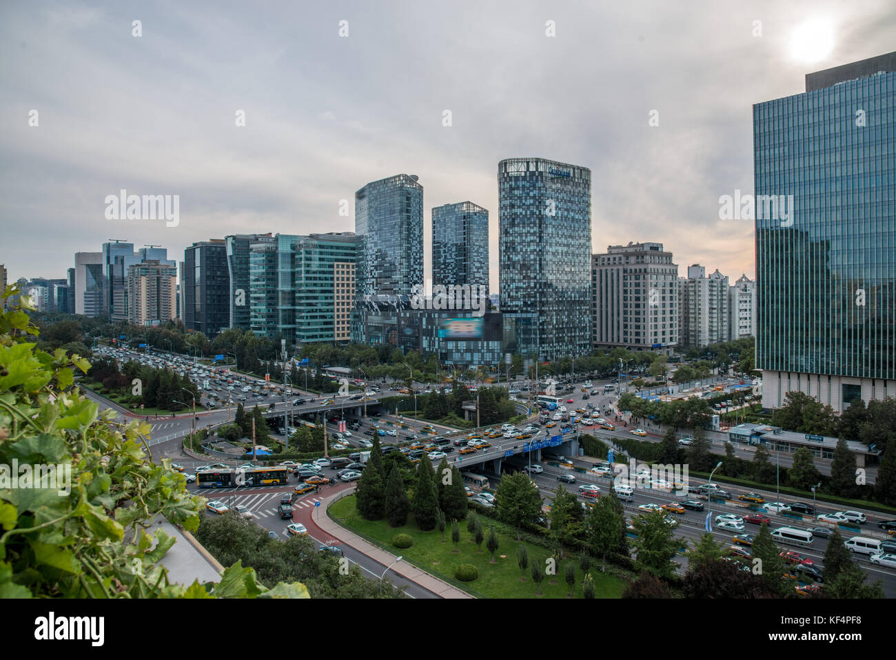 Dongzhimen architecture in Beijing Stock Photo - Alamy