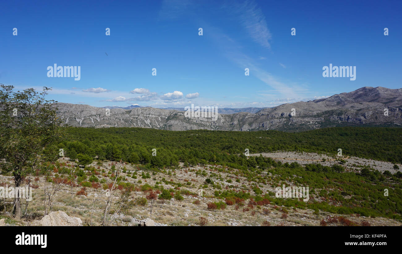 amazing wide landscape on a mountain in dubrovnik Stock Photo - Alamy