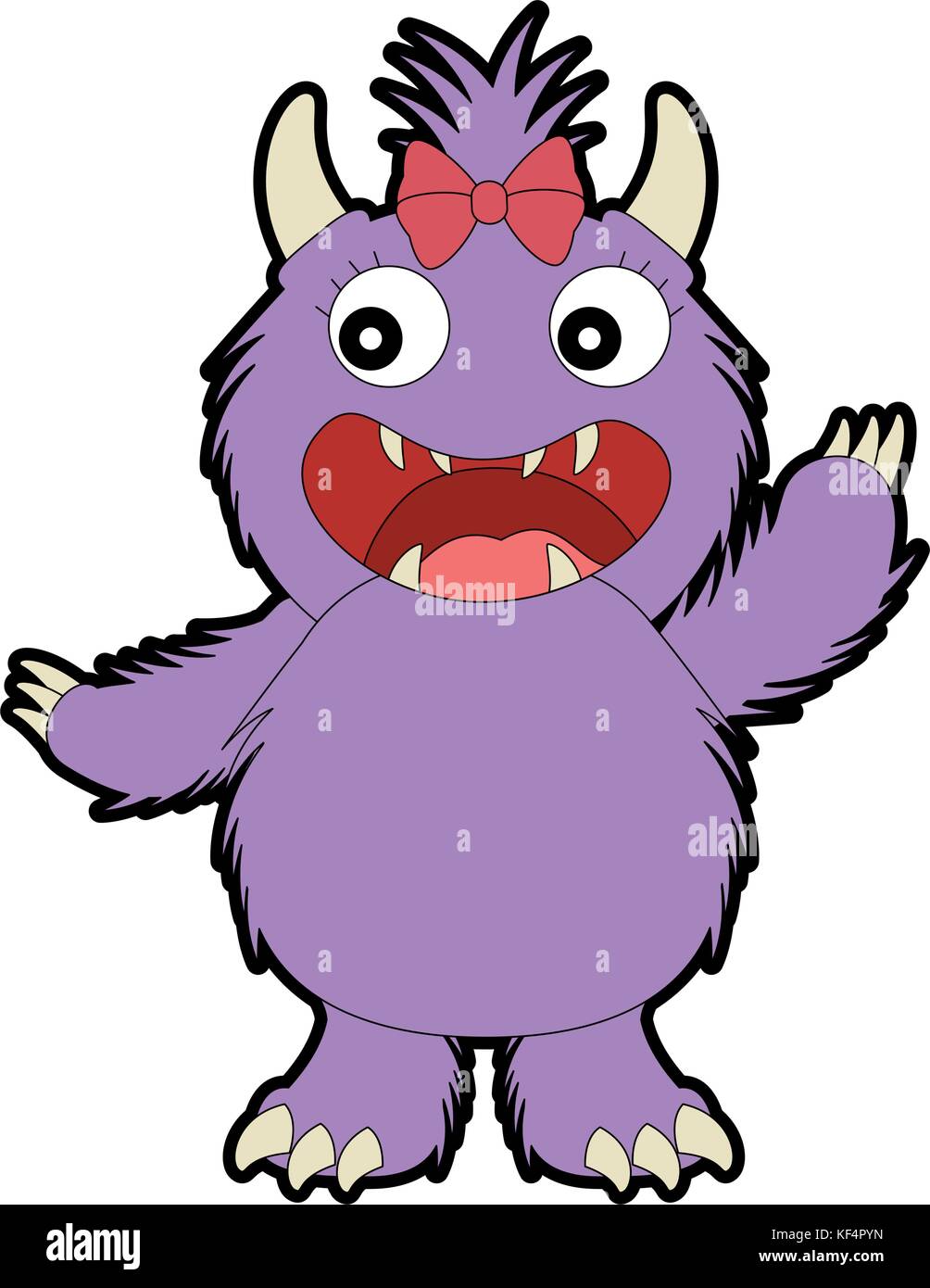 female furry monster character Stock Vector Image & Art - Alamy