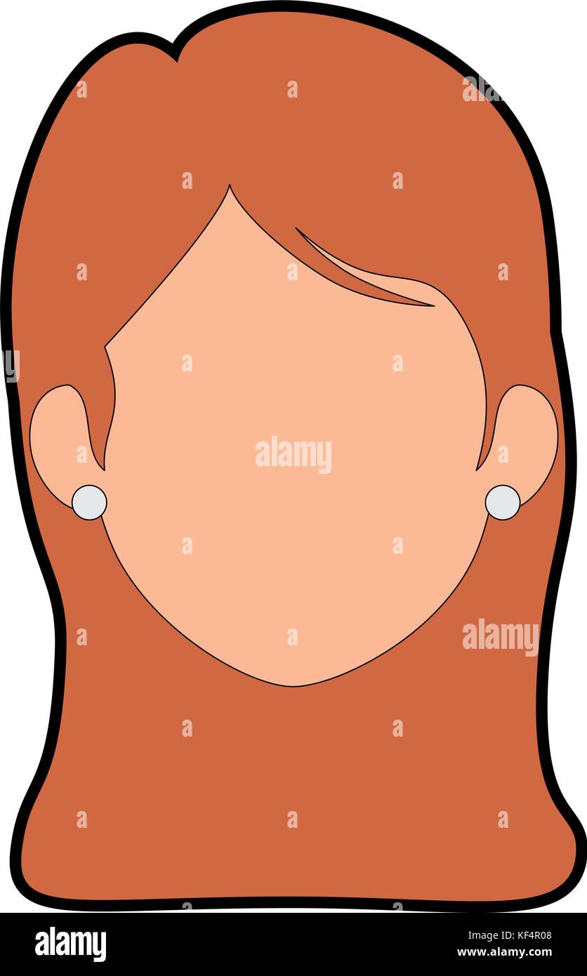 beautiful woman head avatar character Stock Vector Image & Art - Alamy