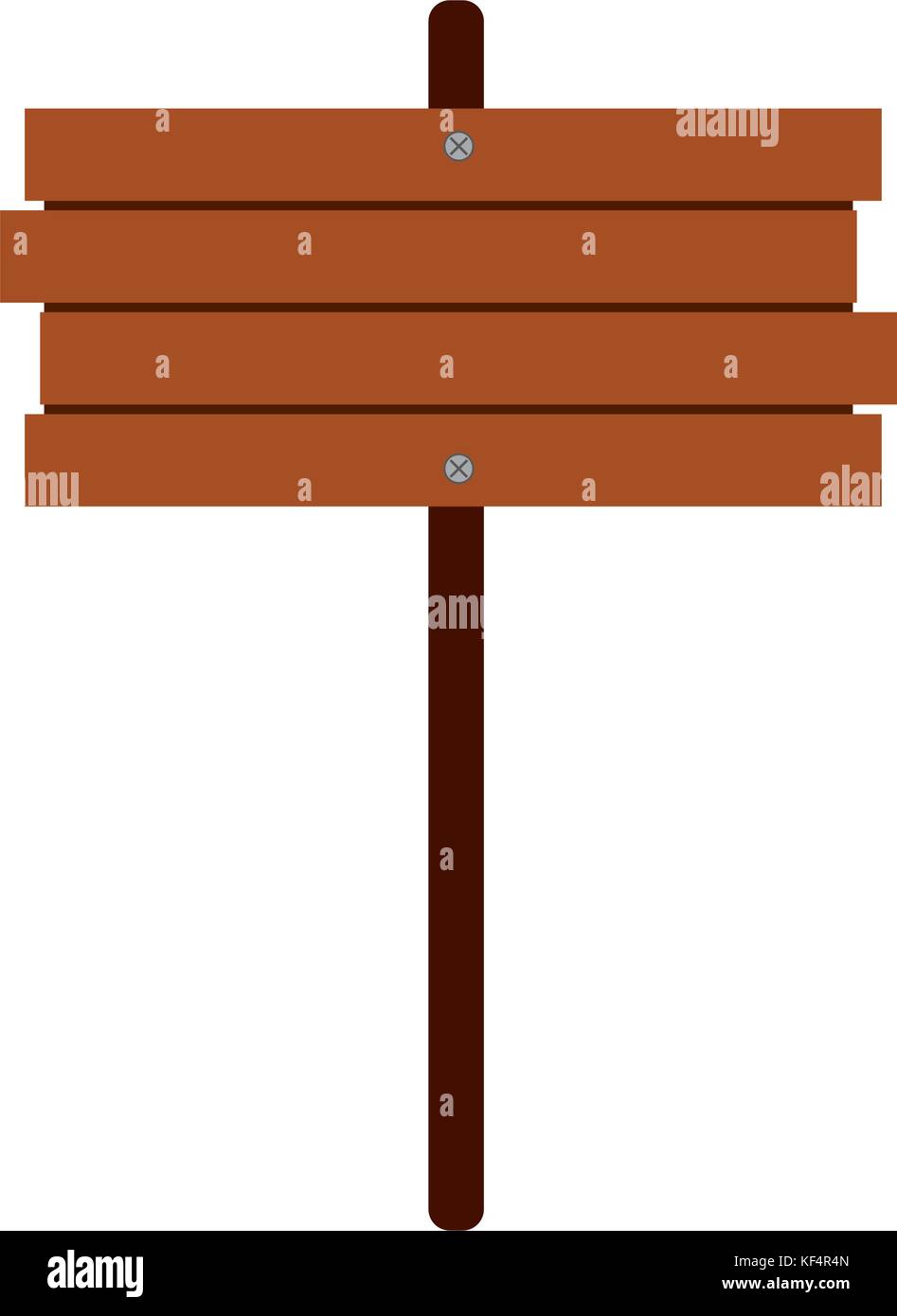 wooden sign post blank brown symbol Stock Vector Image & Art - Alamy