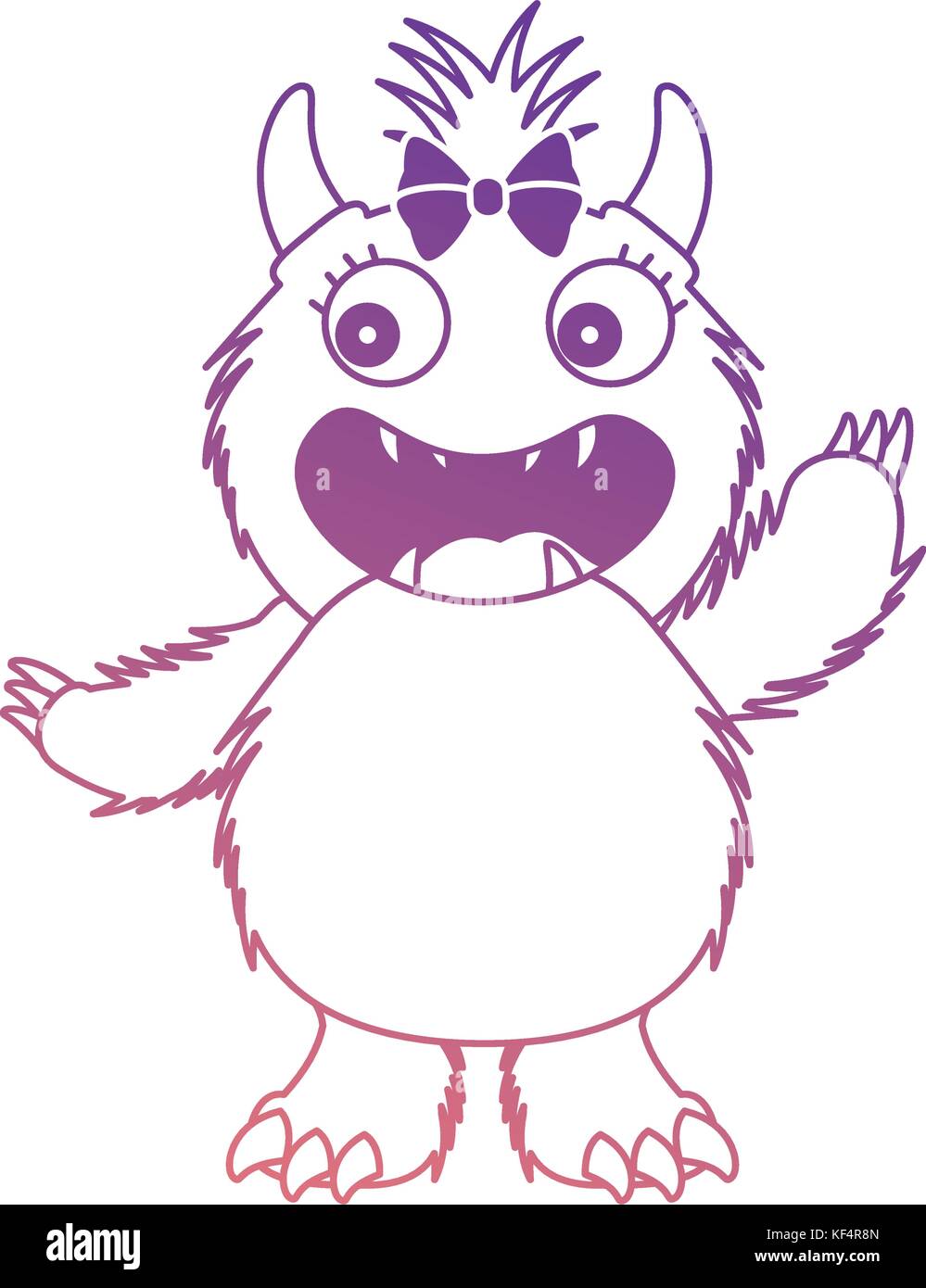 female furry monster character Stock Vector Image & Art - Alamy