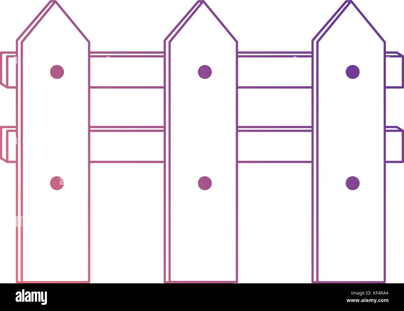 Suburban fence Stock Vector Images - Alamy