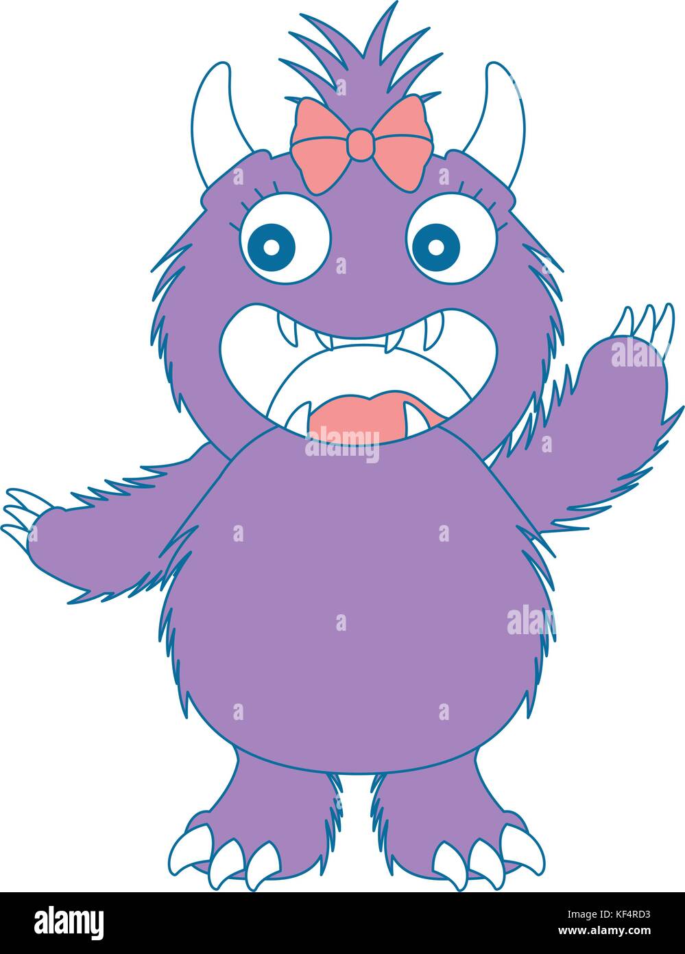 female furry monster character Stock Vector Image & Art - Alamy
