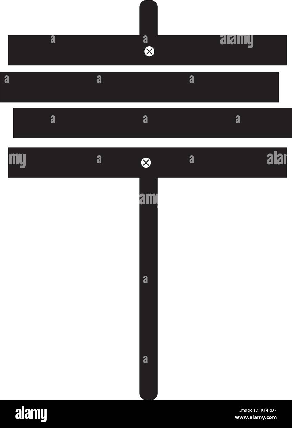wooden sign post blank brown symbol Stock Vector Image & Art - Alamy