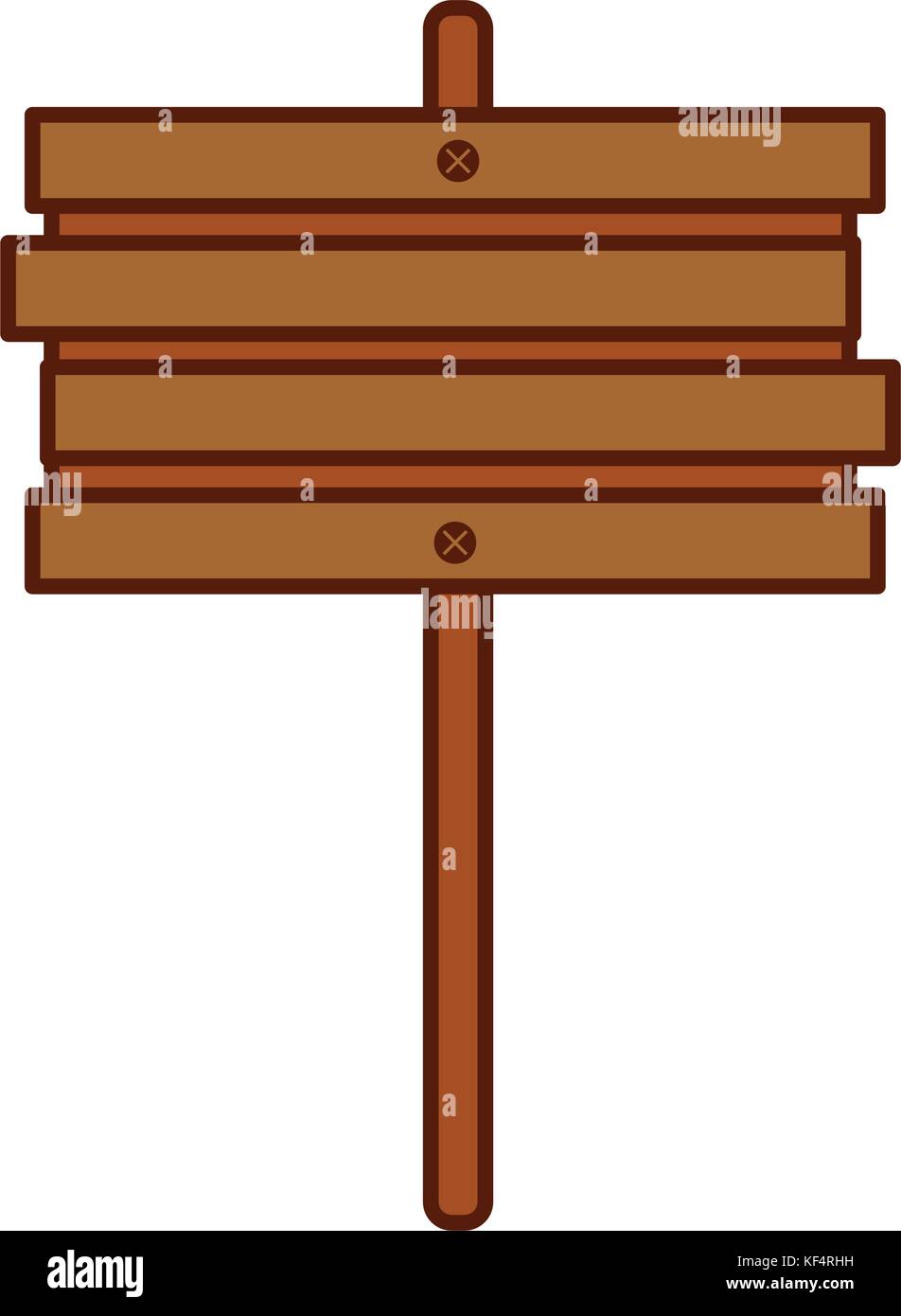 wooden sign post blank brown symbol Stock Vector Image & Art - Alamy