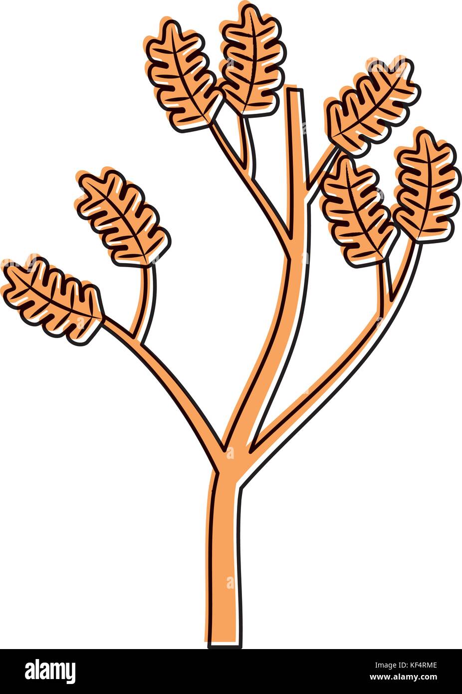 cartoon tree berries on branch natural Stock Vector Image & Art - Alamy