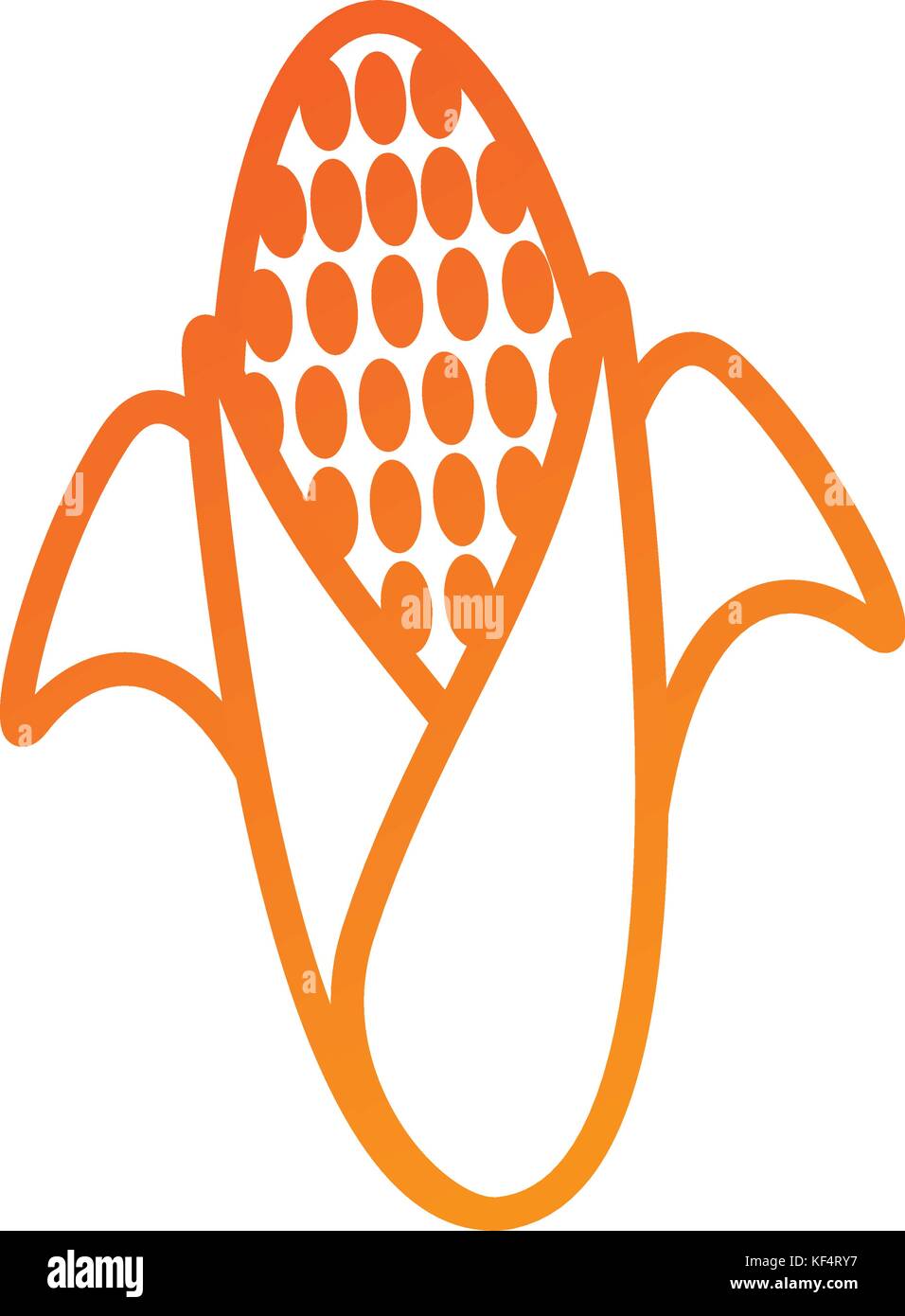 sweet corn cartoon thanksgiving day symbol Stock Vector Image & Art - Alamy