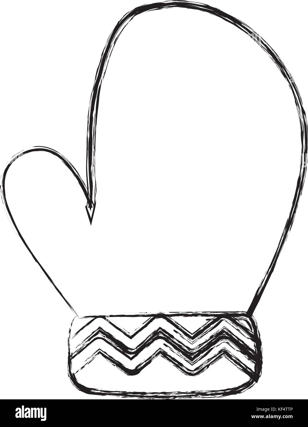 christmas glove icon over white background vector illustration Stock ...