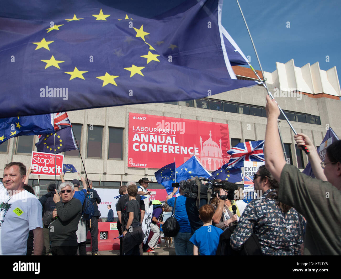 Pro European "Bollocks to Brexit" march, outside Labour party ...