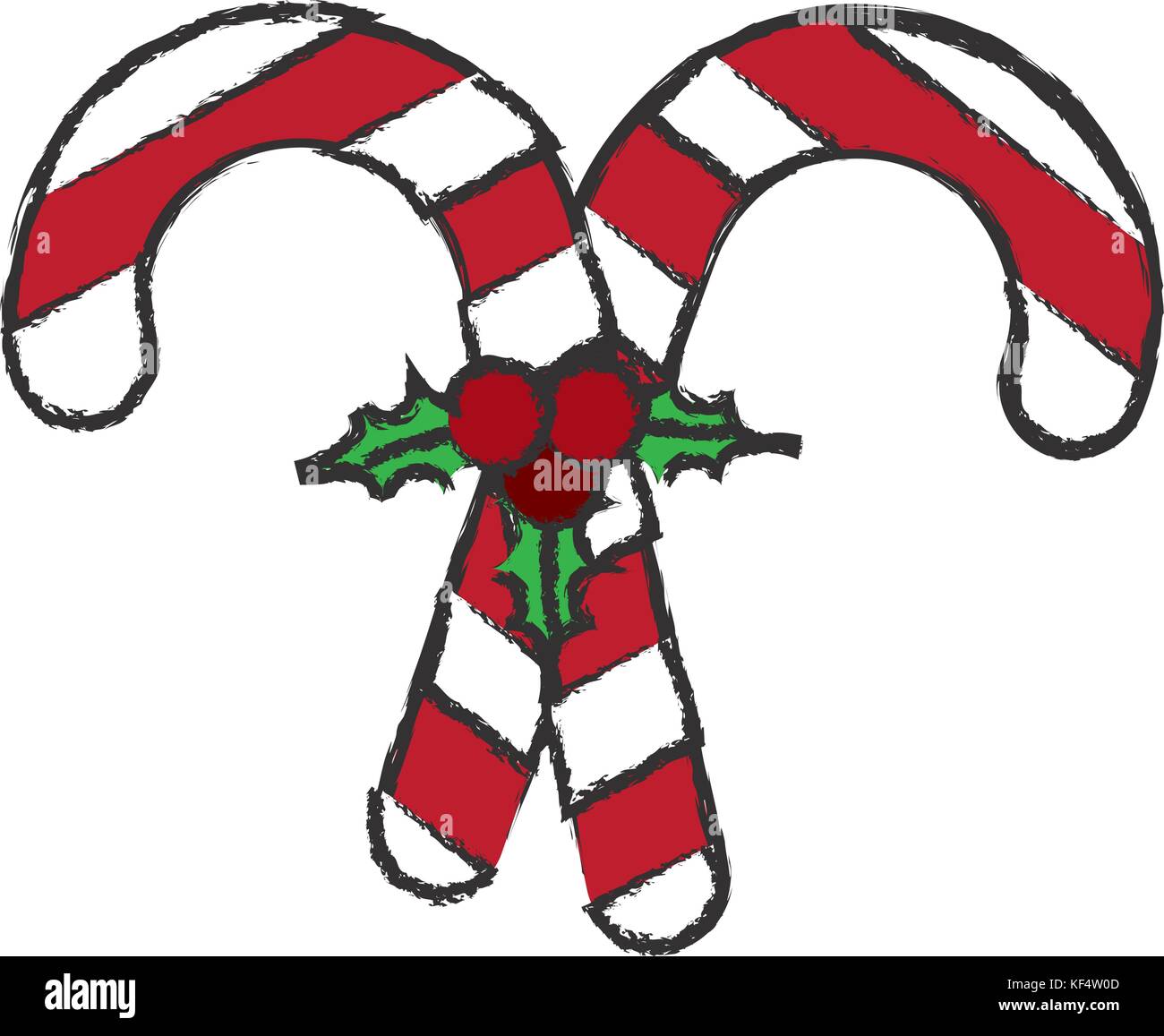 christmas sticks icon over white background vector illustration Stock ...