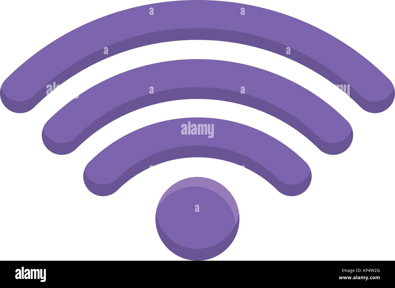 wireless sign icon over white background vector illustration Stock ...