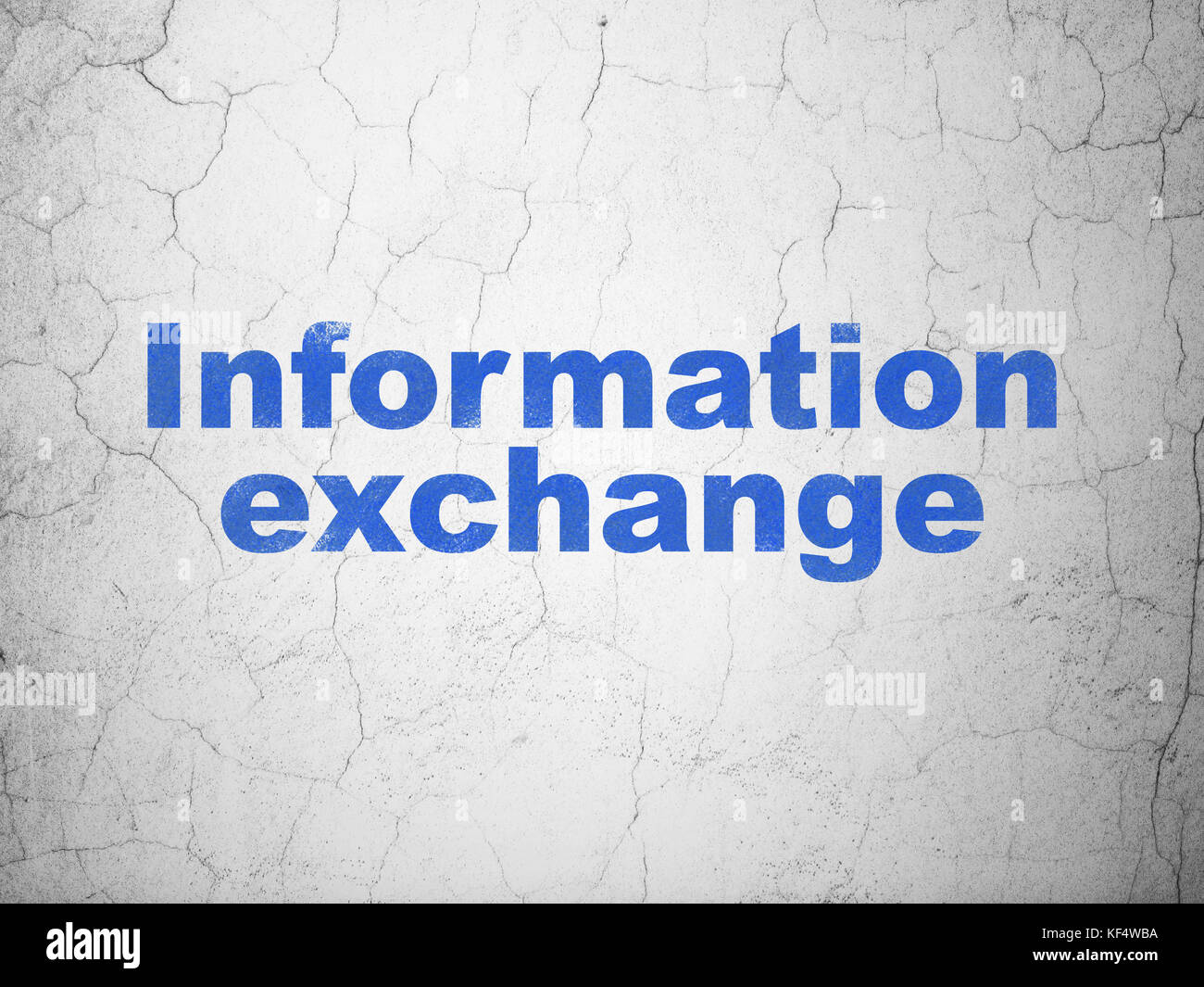 Information concept: Information Exchange on wall background Stock ...