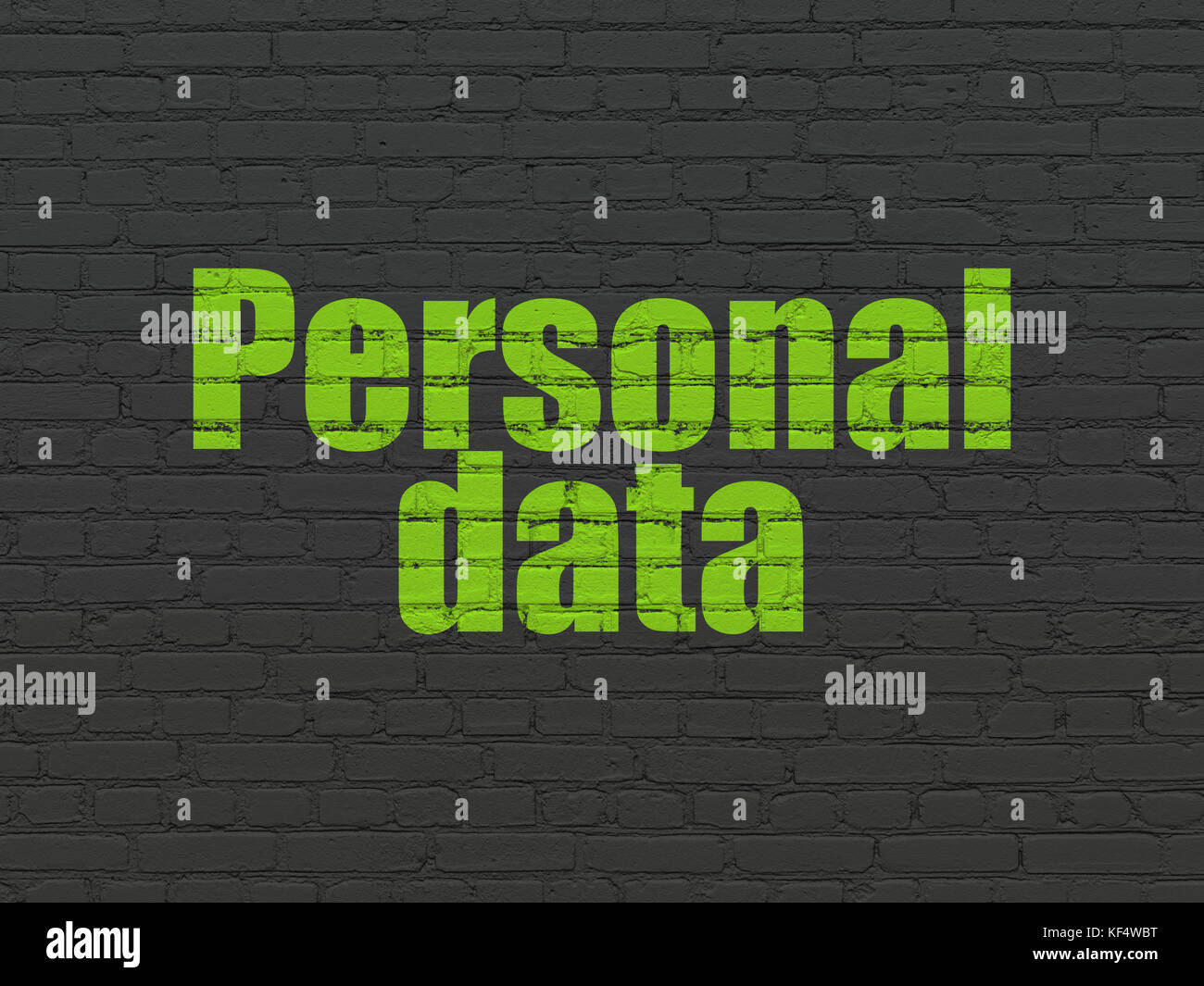 Data concept: Personal Data on wall background Stock Photo - Alamy