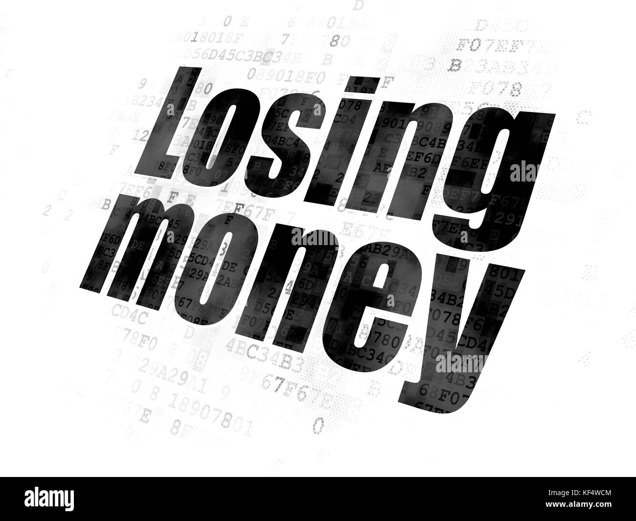 Currency concept: Losing Money on Digital background Stock Photo - Alamy