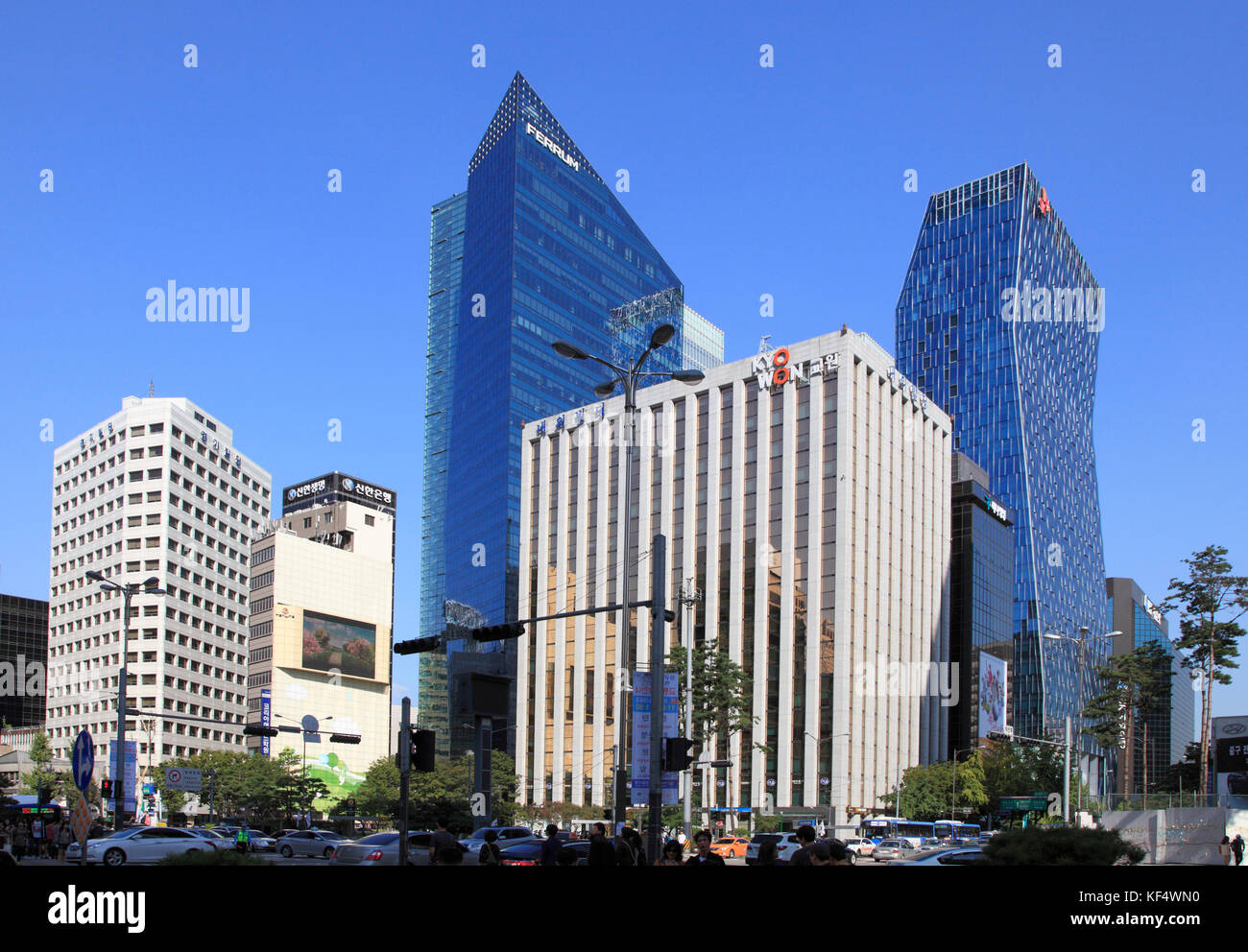 South Korea, Seoul, downtown, skyscrapers Stock Photo - Alamy