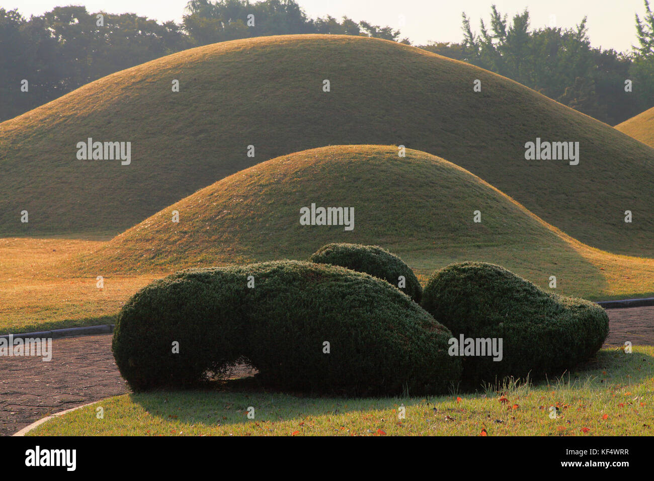 South Korea, Gyeongju, Tumuli Park, Royal Tombs Stock Photo - Alamy