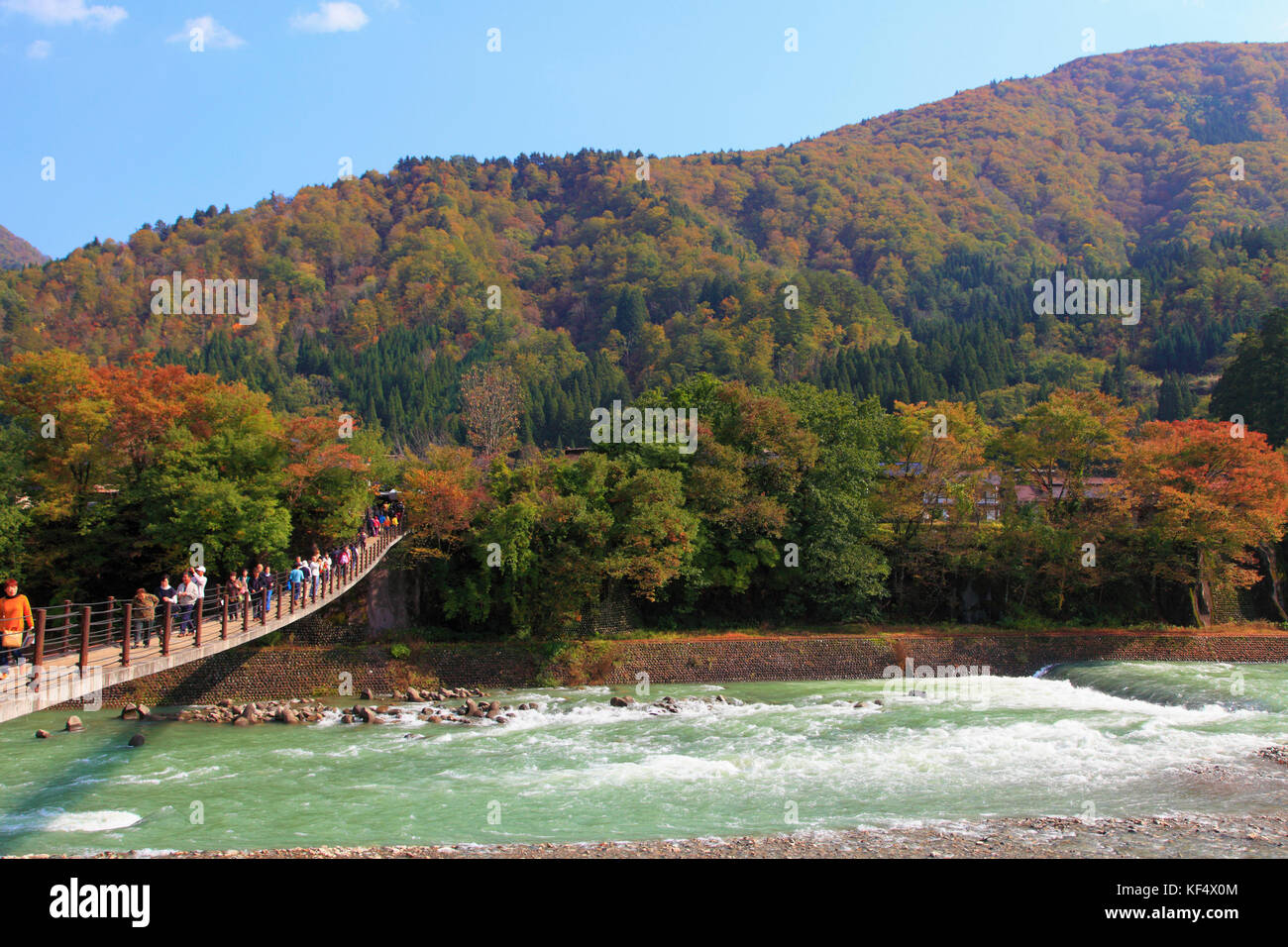 Japan, Hida, Shirakawa-go, Shokawa River Stock Photo - Alamy