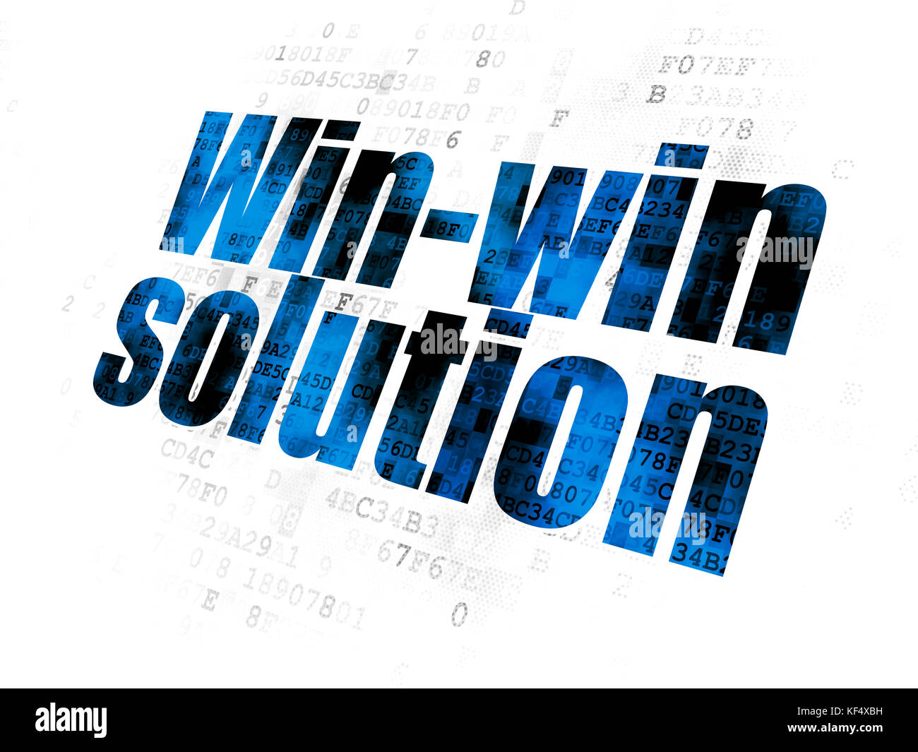 Finance concept: Win-win Solution on Digital background Stock Photo - Alamy