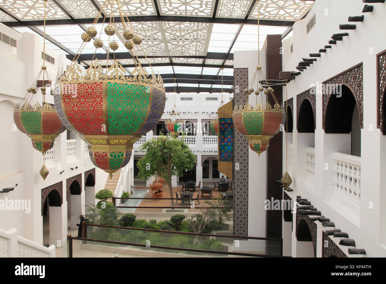 Qatar, Doha, Souq Waqif, Gold Souq, patio Stock Photo - Alamy