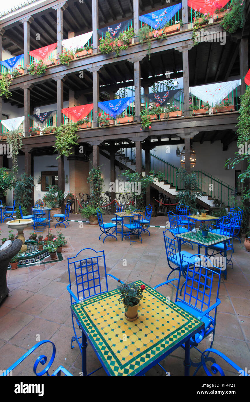 Spain, Andalusia, Seville, patio, traditional architecture Stock Photo ...