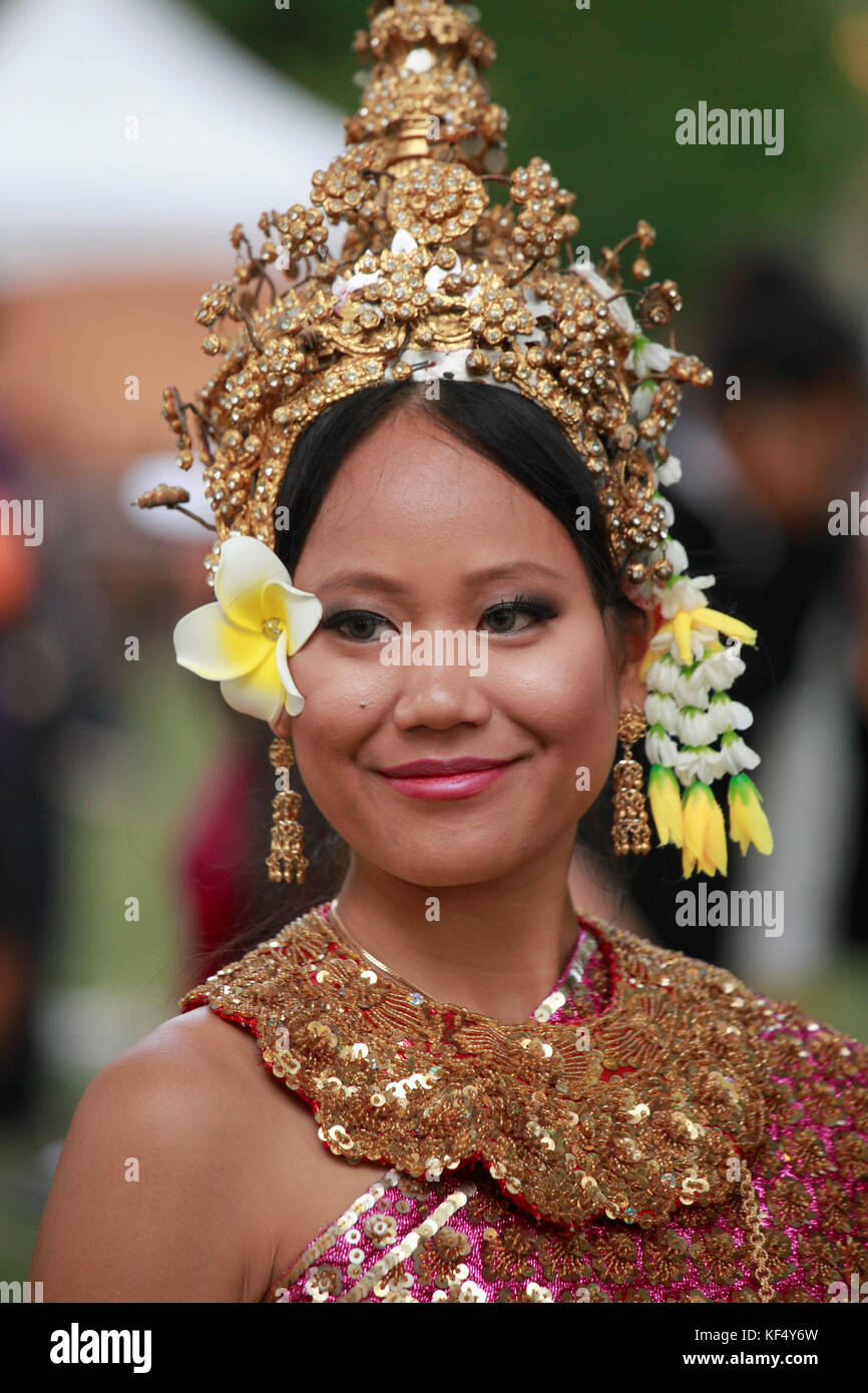 Canada, Quebec, Montreal, Cambodian, festival, people, dancer Stock ...