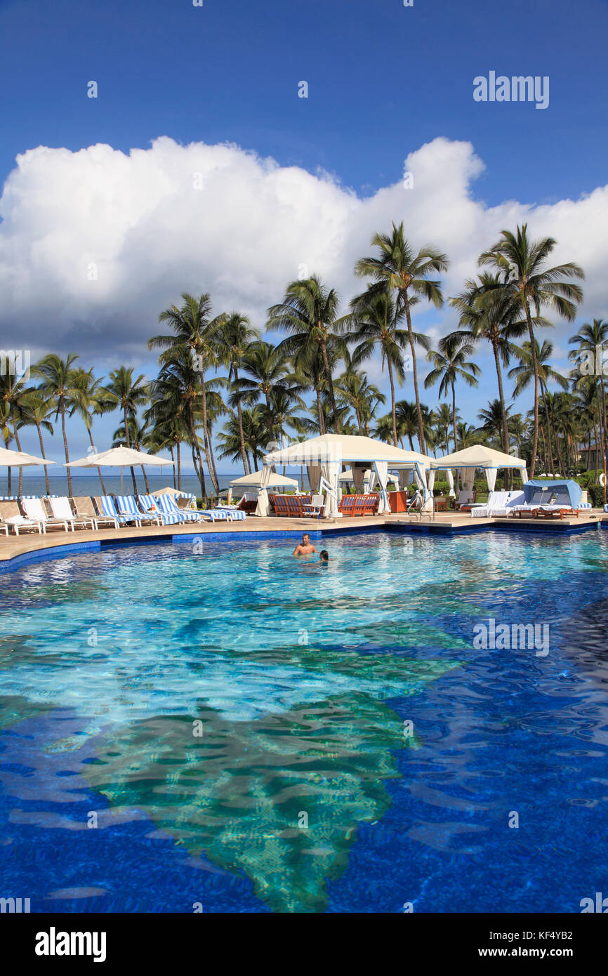 Hawaii, Maui, Wailea, Grand Wailea Resort, pool Stock Photo - Alamy