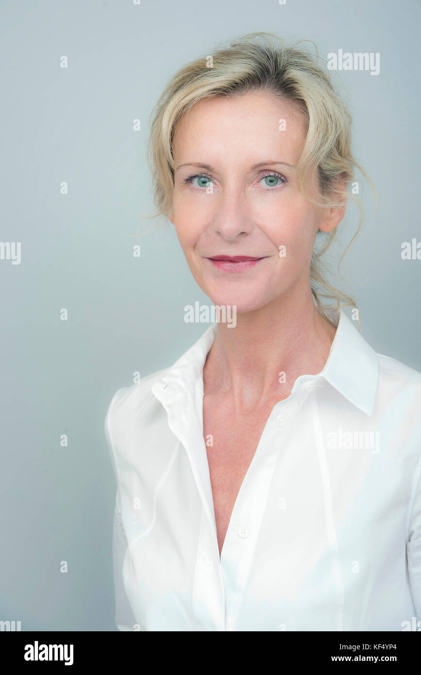 Corinne. 54 years old. Model Release: THI 010 CORINNE Stock Photo - Alamy