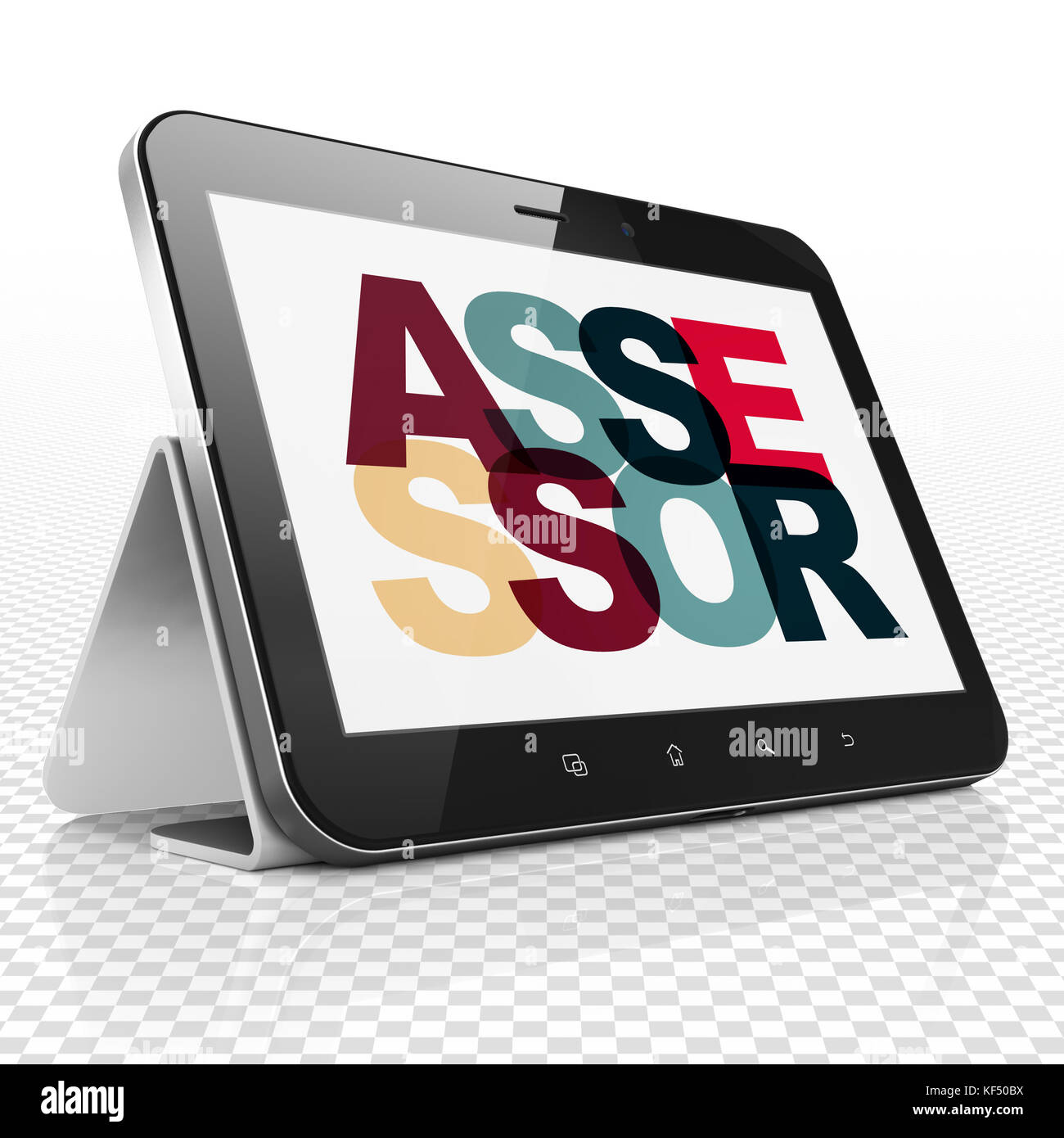 Insurance concept: Tablet Computer with Assessor on display Stock Photo ...