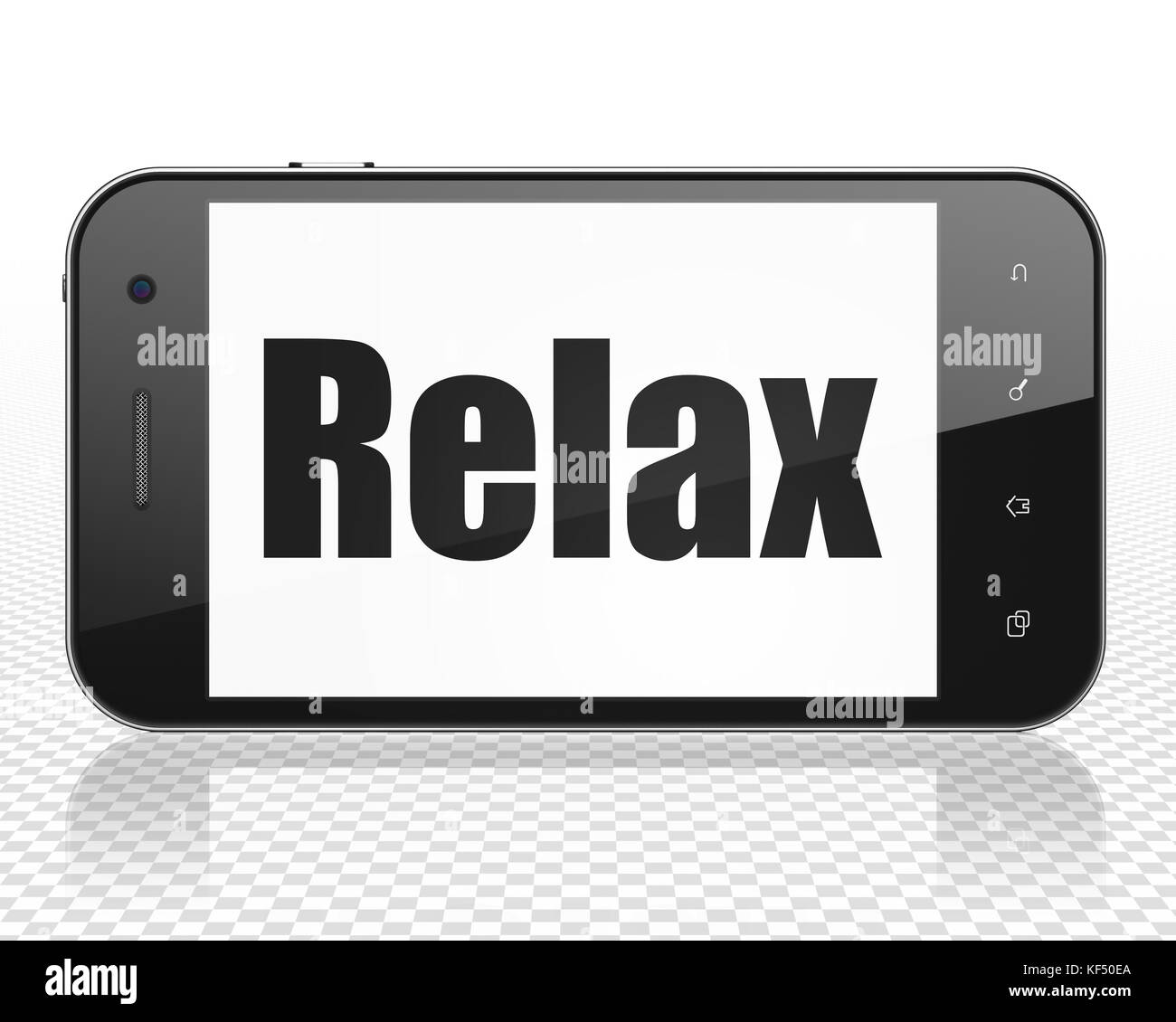 Tourism concept: Smartphone with Relax on display Stock Photo - Alamy