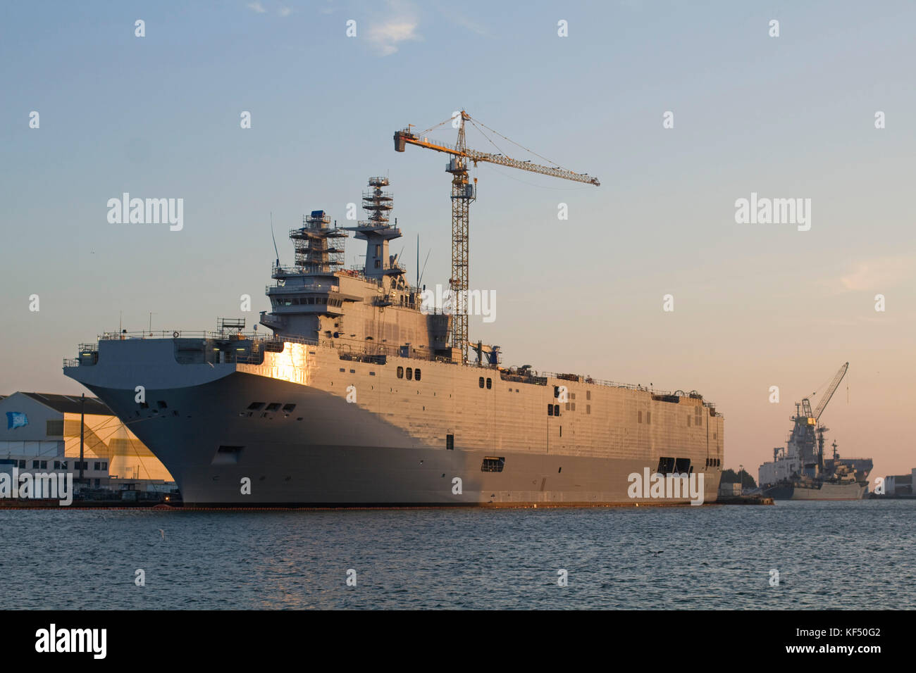 France, Saint-Nazaire, Mistral, russian warship, november 2014 Stock ...