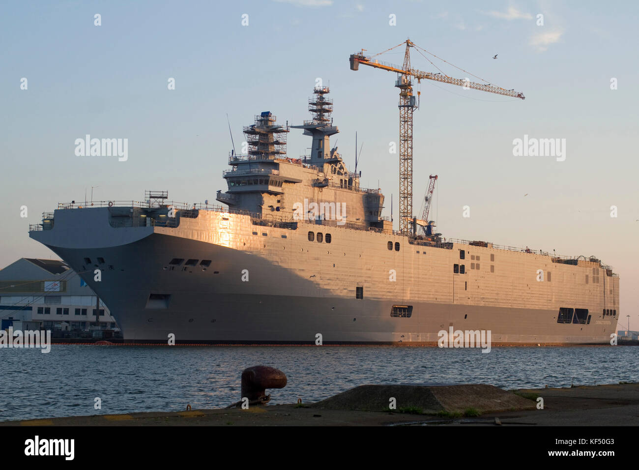 France, Saint-Nazaire, Mistral, russian warship, november 2014 Stock ...