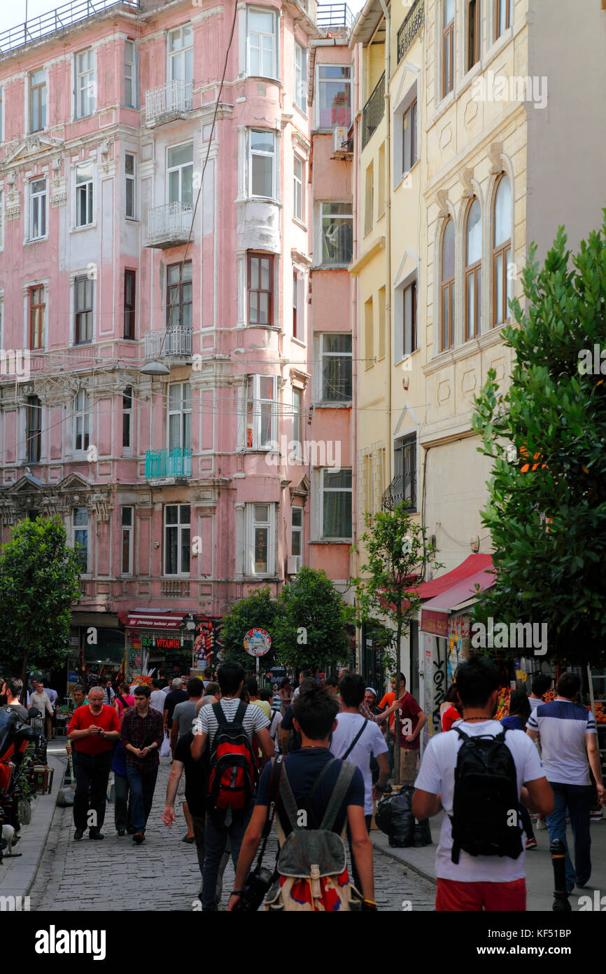 Turkey, Istanbul, Beyoglu district, old Galata quarter Stock Photo - Alamy