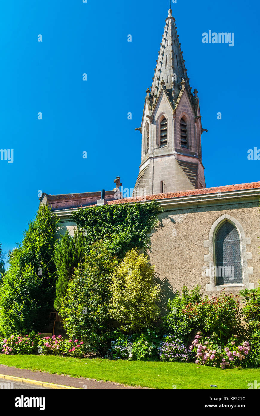 France, Landes, Biscarosse-Bourg, church Stock Photo - Alamy