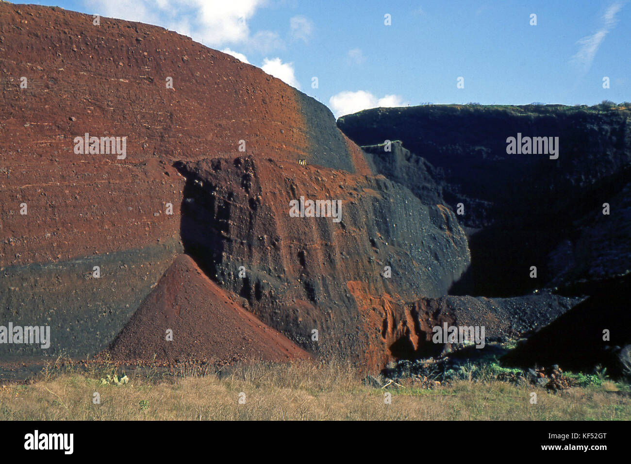 Ittireddu, Sardinia. Volcanic sand quarry Stock Photo - Alamy