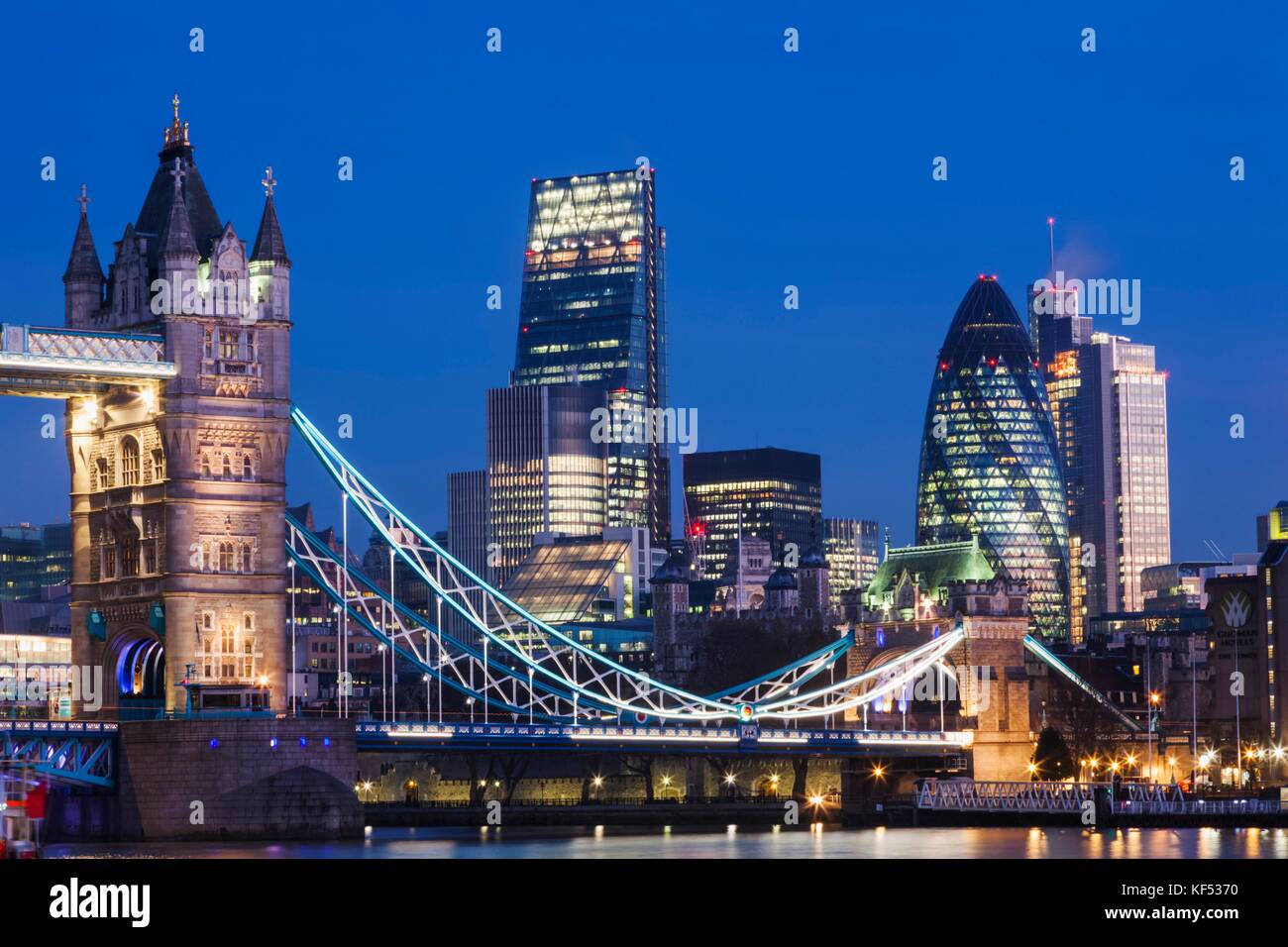 England, London, Tower Bridge and City Skyline Stock Photo - Alamy