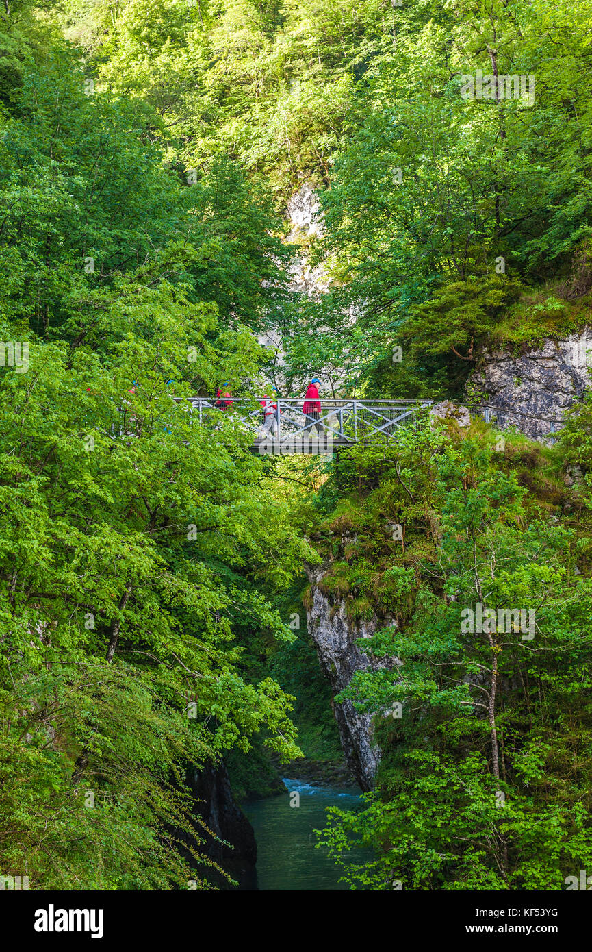 France, Pyrenees, Basque Country, Haute-Soule, Gorges de Kakuetta Stock ...