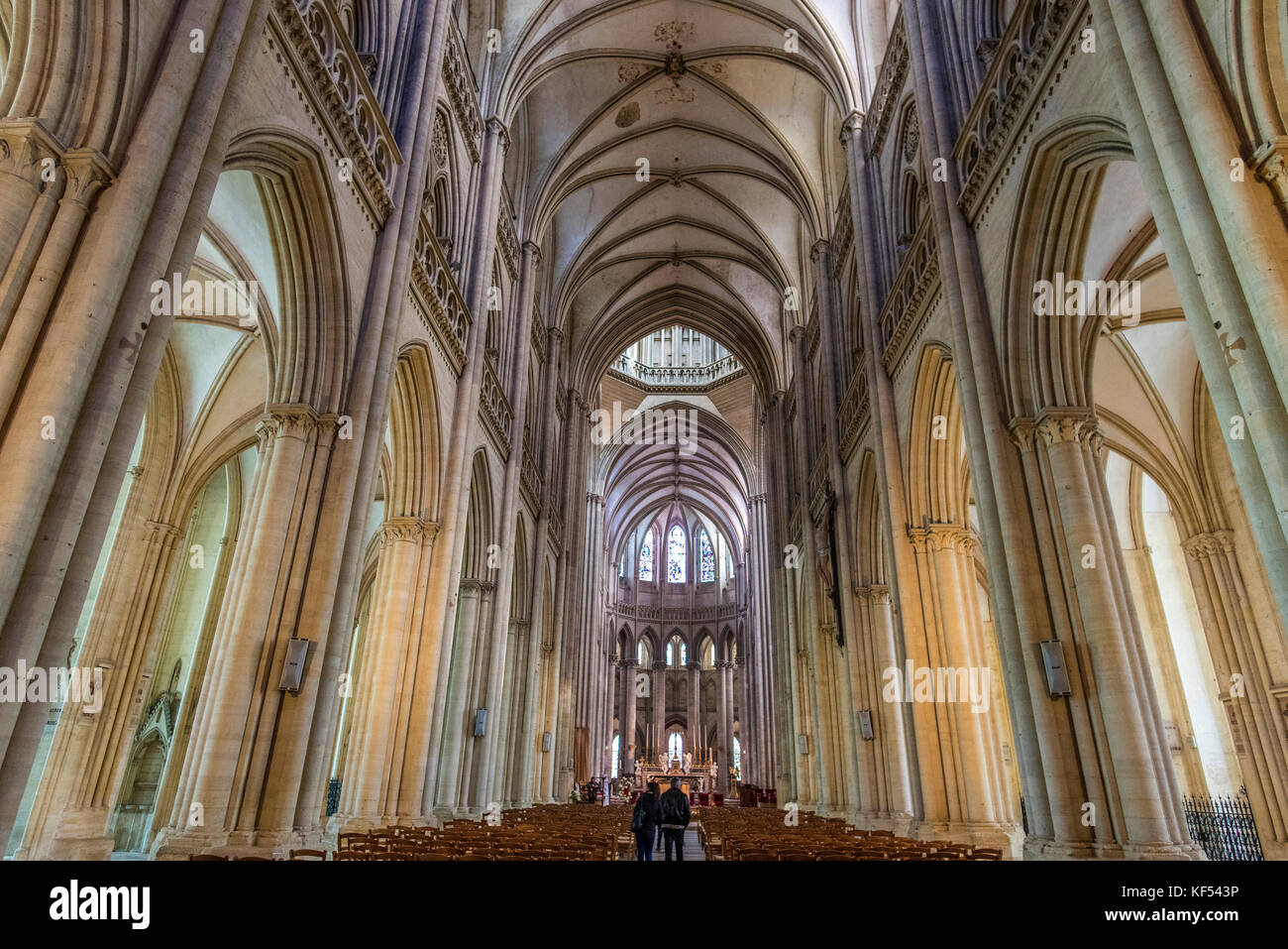 Normandy, Manche, Notre Dame de Coutances Cathedral ambulatory ...
