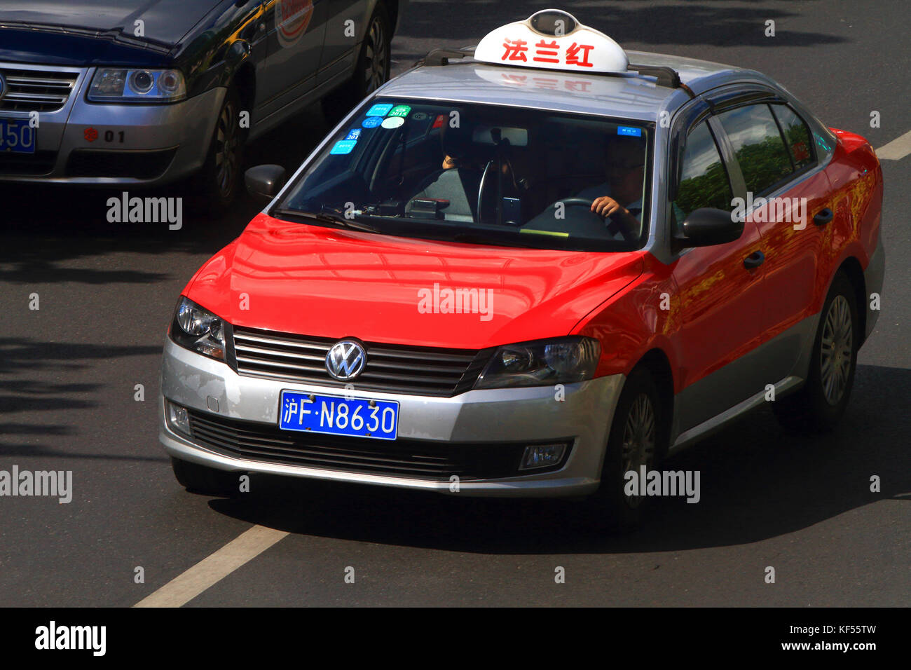 Asia, China, Shanghai.. Taxi Stock Photo - Alamy