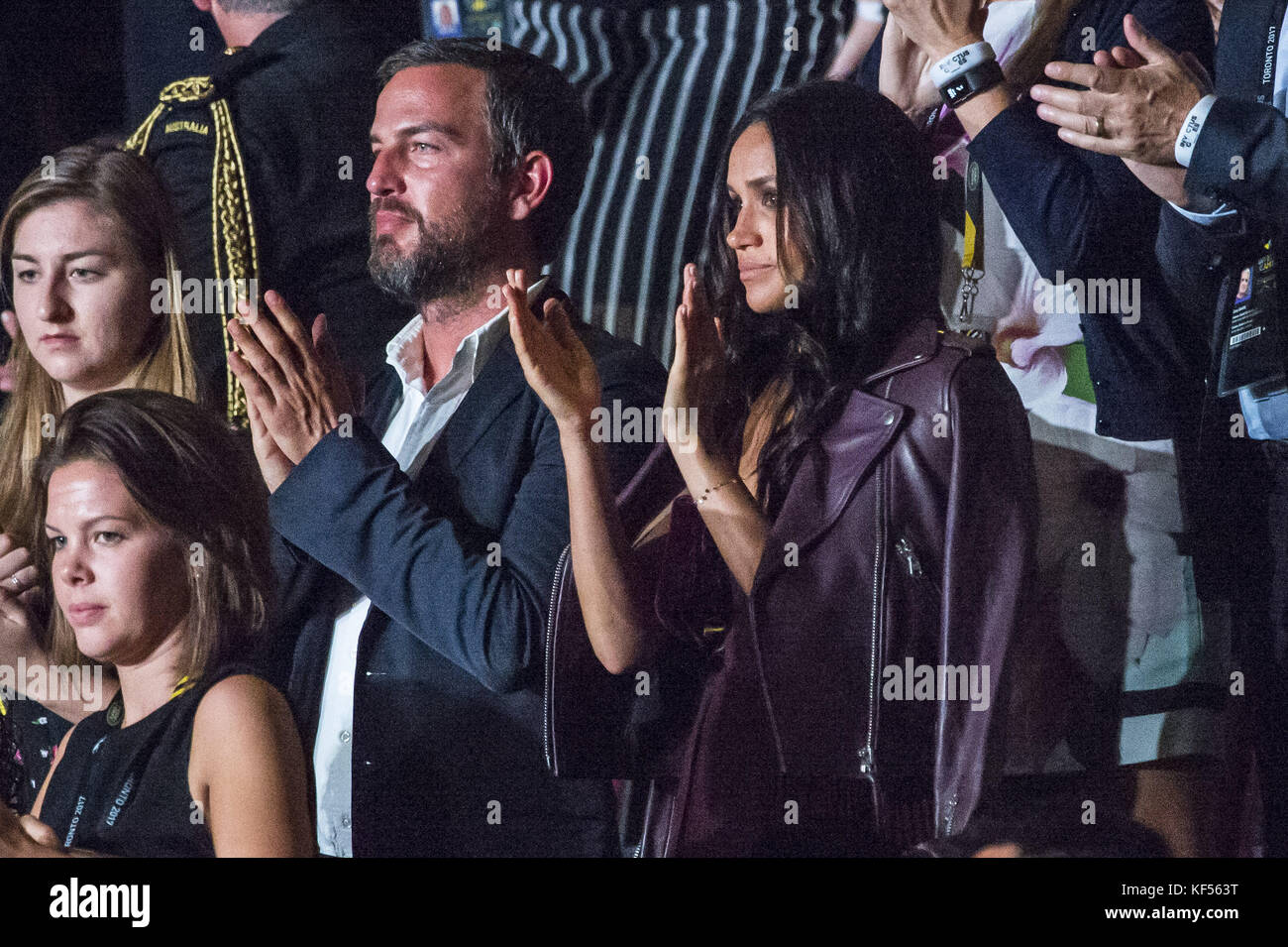Markus Anderson and Meghan Markle watching the opening ceremony of the ...