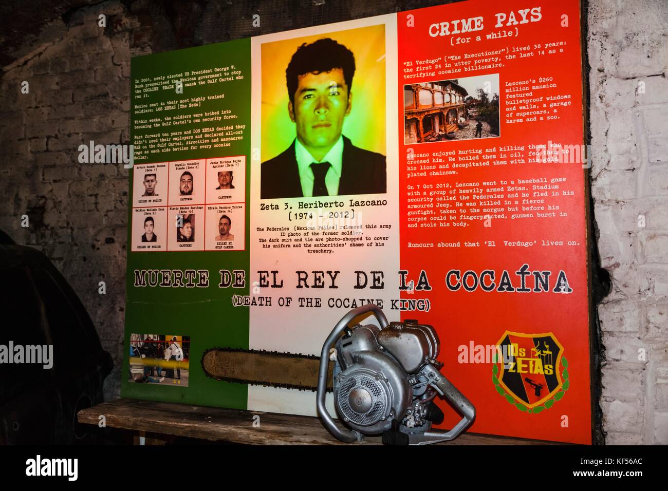 England, East Sussex, Hastings, The True Crime Museum, Portrait of ...