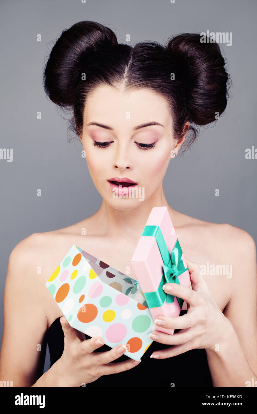 Surprise model hi-res stock photography and images - Alamy