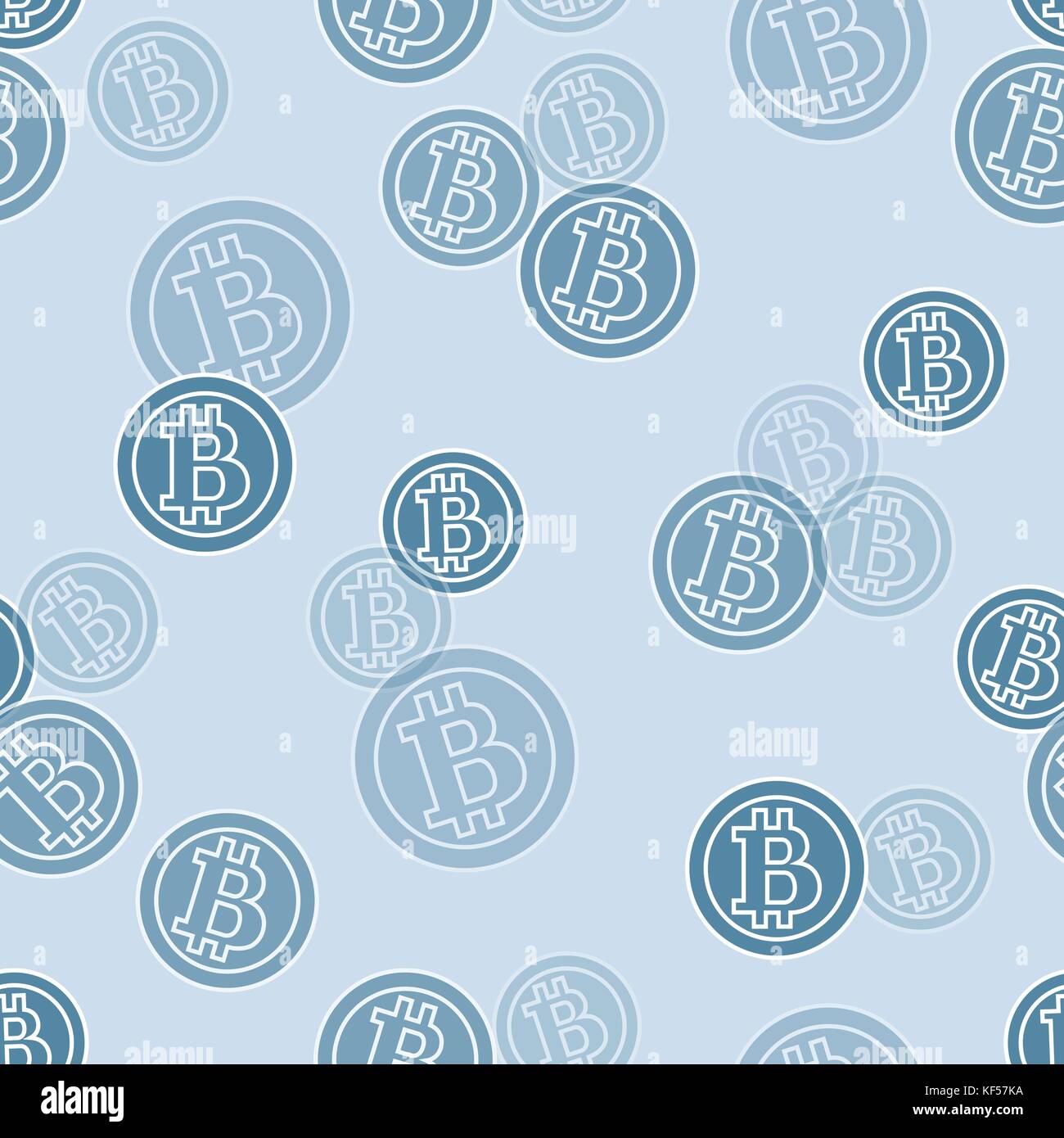 Seamless pattern with bitcoins. Finance and virtual currency. Design ...