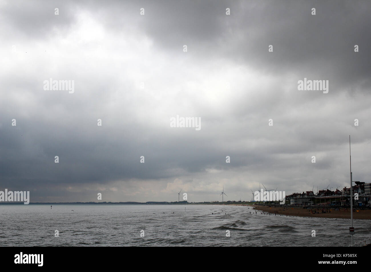dramatic stormy sky over a wind farm Stock Photo - Alamy