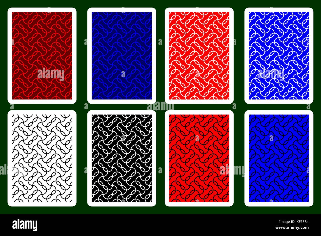 Playing Card Back Design Vector