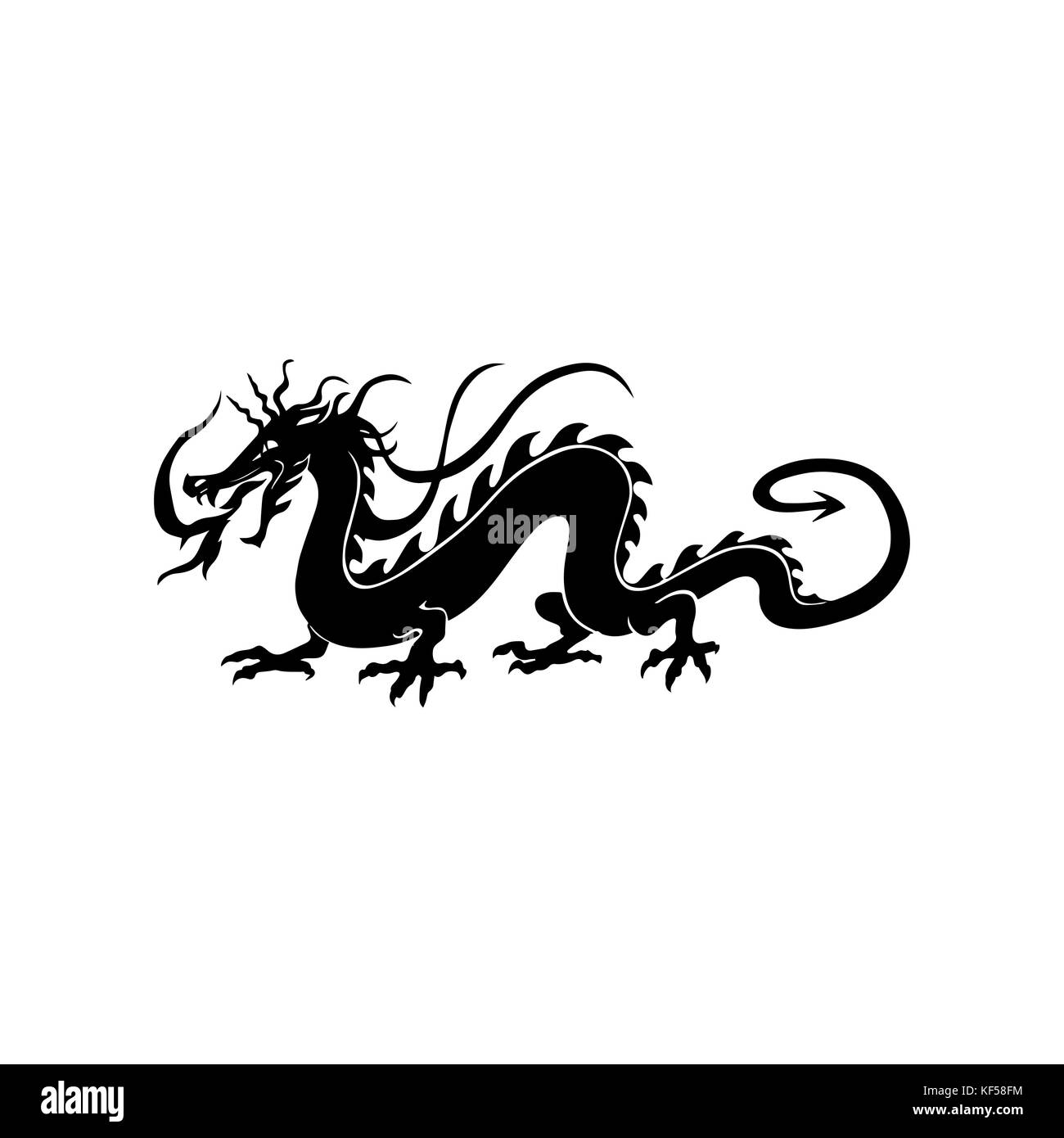 Dragon vector design Stock Photo - Alamy