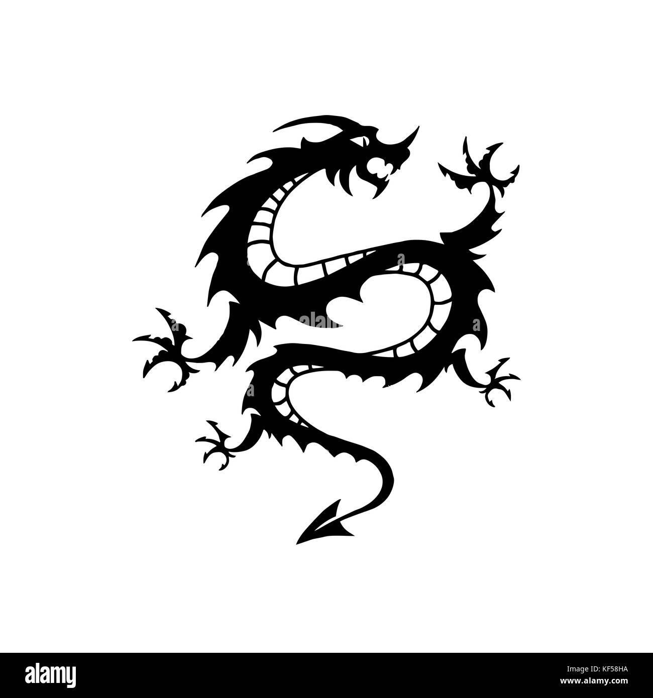 Dragon vector design Stock Photo - Alamy